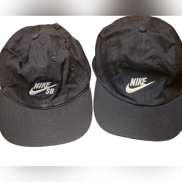 Nike | Accessories | Nike Black Club Adjustable Caps With Embroidered ...